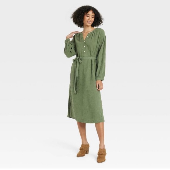 Universal Thread | Dresses | Universal Thread Green Tea Shirt Dress ...